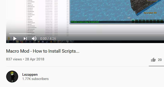 Create a macro mod tutorial by Lezappen | Fiverr