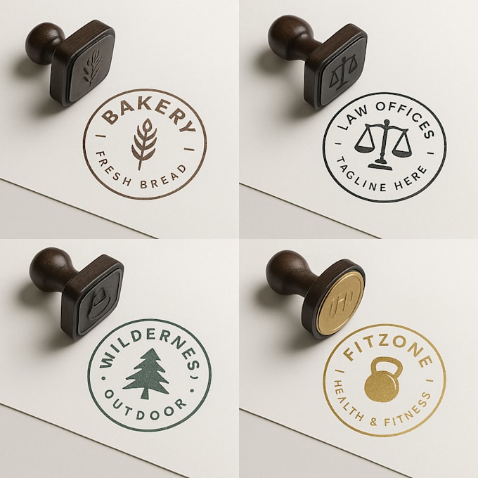 Design modern rectangular or stamp style logo for your brand by Arslan ...