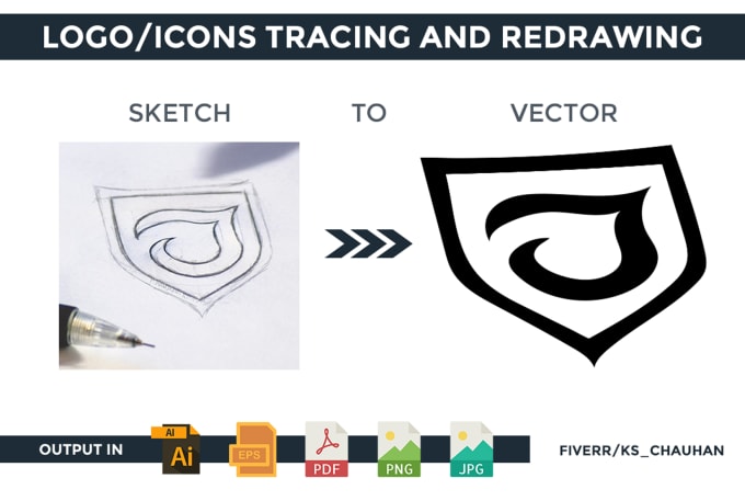Do basic logo tracing, vector tracing, convert to vector by Ks_chauhan ... Do basic logo tracing, vector tracing, convert to vector by Ks_chauhan ...