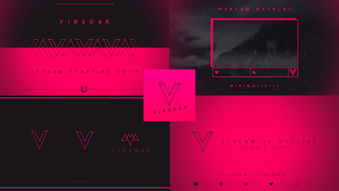 Design professional custom animated twitch stream package by Vinsoar ...
