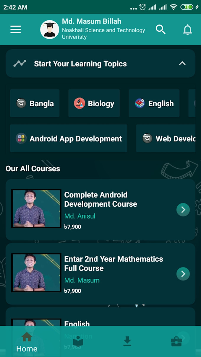 Do android app development by android studio by Masum1582 | Fiverr