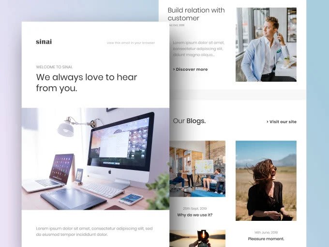 Design attractive email template by Stella_tom | Fiverr