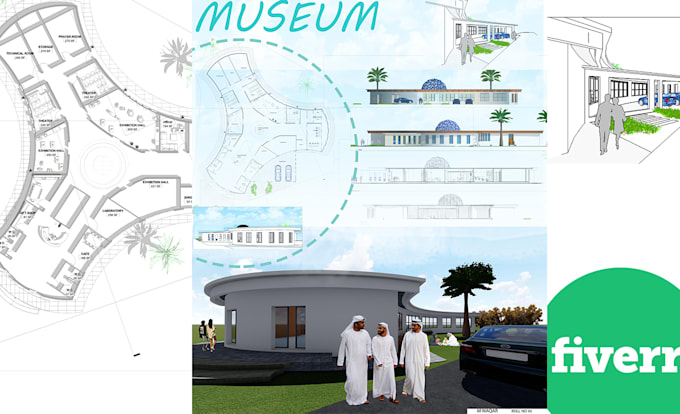 Create graphics for architectural designs , plans, elevation by ...