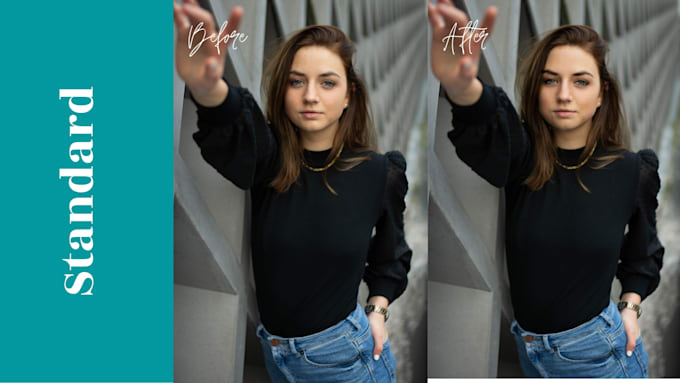 Portrait photography retouching and color grading by Trendsetterbe | Fiverr