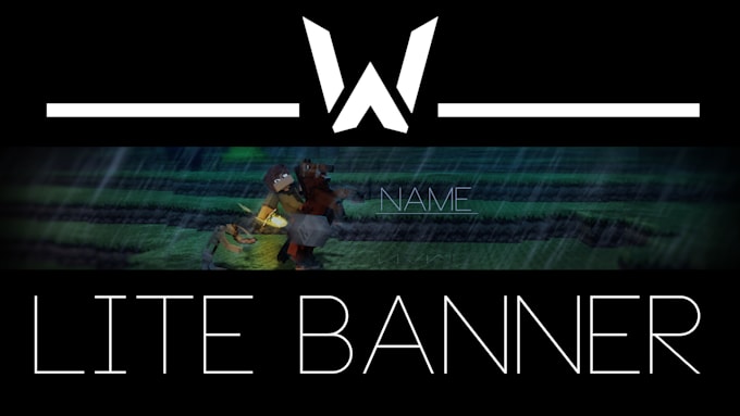 Make a minecraft styled youtube banner or twitter header by Daswittushd ...