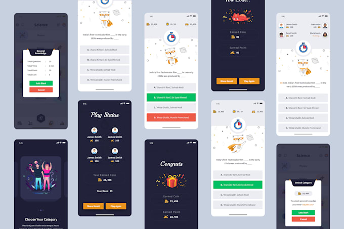 Design creative mobile app ui design for android or ios by Shohana23 ...
