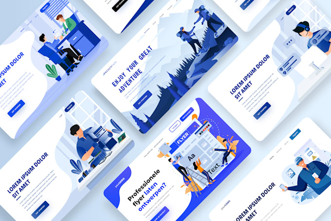 Design modern flat illustration for website, apps and ui ux by ...