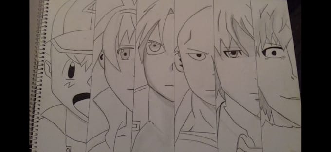 Drawing amine and cartoon characters by Alexe_stefan | Fiverr