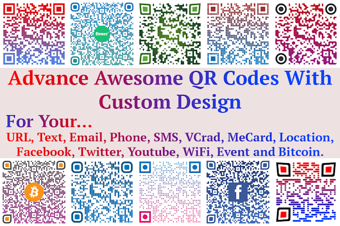 Make 3 advance qr code with design by Itsprince05 | Fiverr