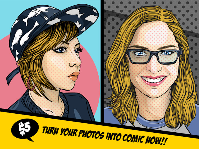 Turn your photos into comic style by Monkeyscratch | Fiverr