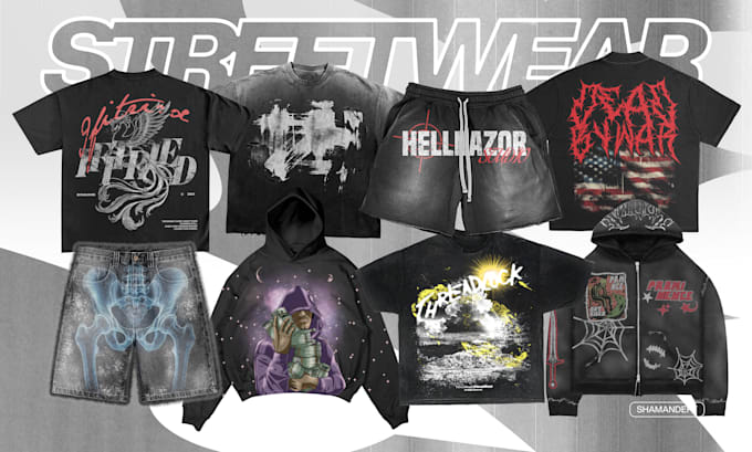 Design graphic t shirts and streetwear merch for artists and brands by ...