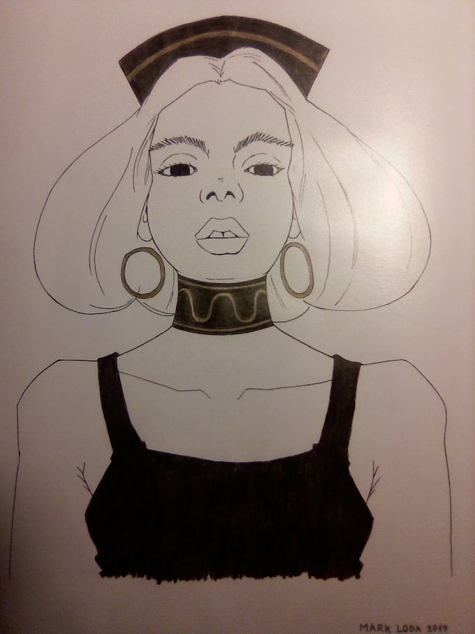 Draw bad line art portraits or everything you want by Markllenders | Fiverr