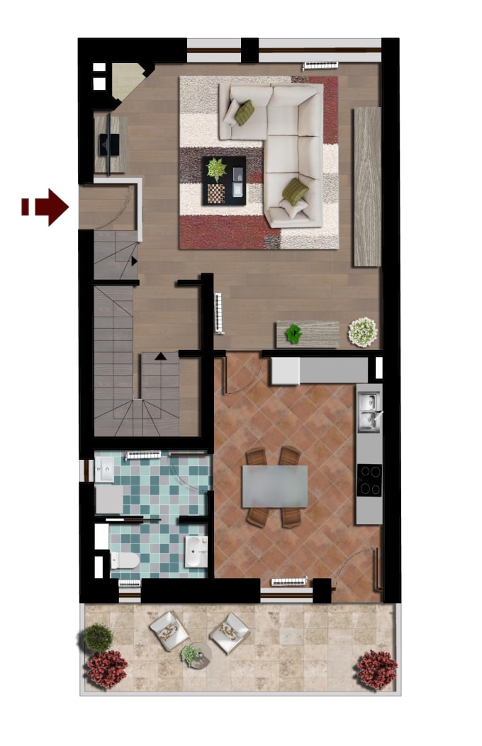Make 2d realistic floor plans by Saveriosimula | Fiverr