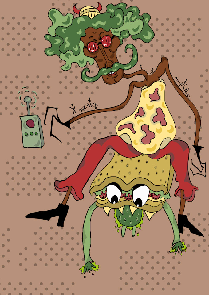 Create an abstract illustration of any description or photo by ...