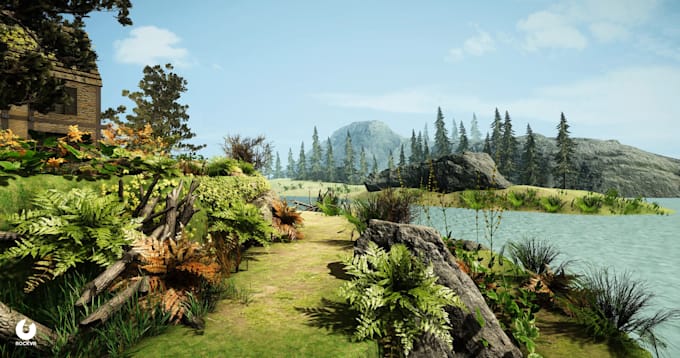 Make 3d game environment and level design, lopoly props and asset for ...