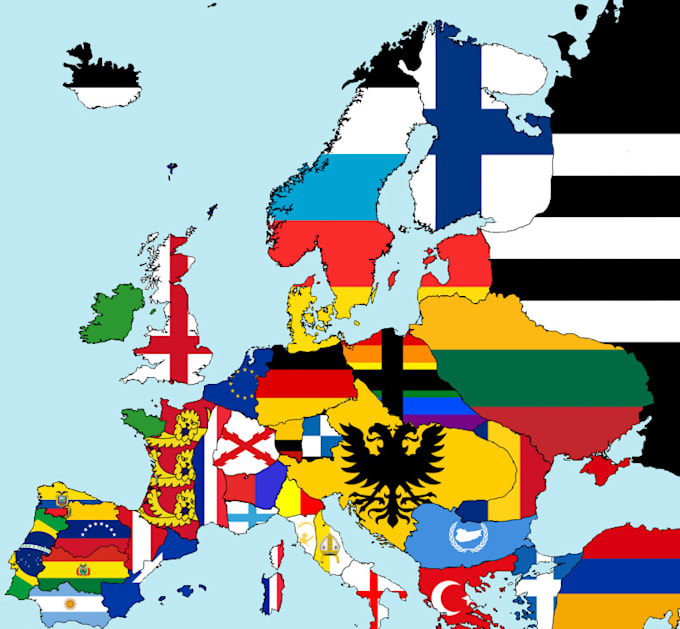 Make custom flag maps by Thetophatpunk | Fiverr