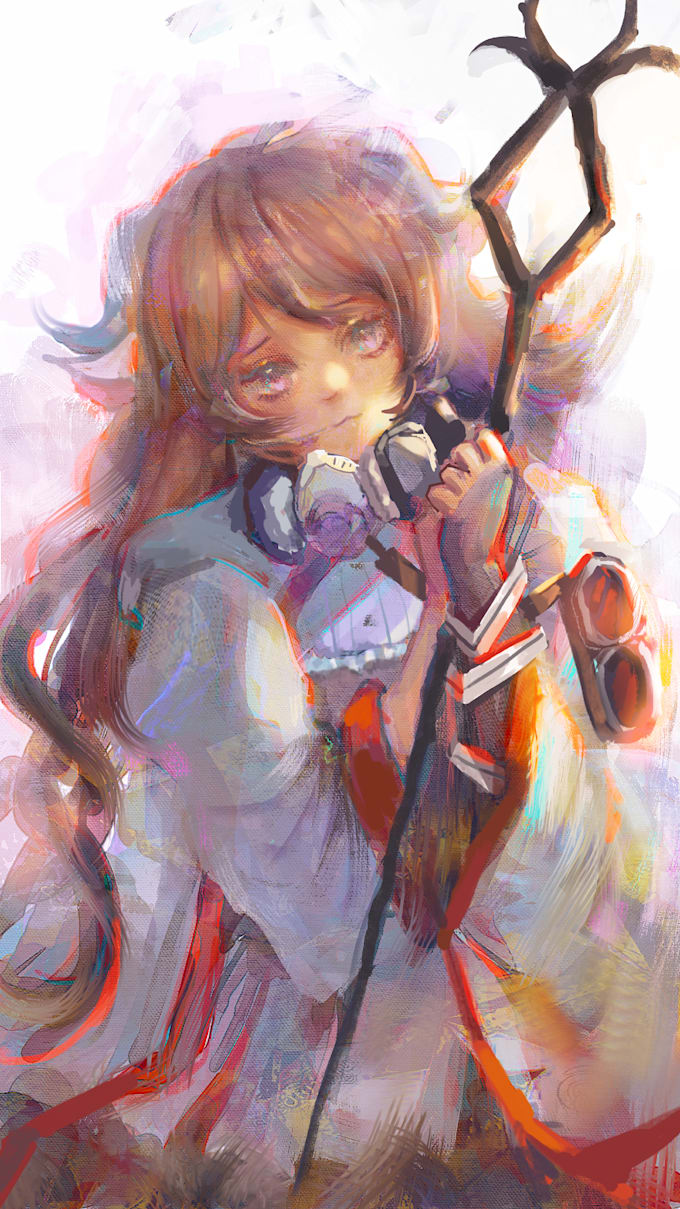 Anime style digital illustration full color commission by Ctfs114 | Fiverr