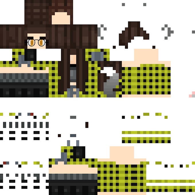 Give your minecraft skin hd eyes by Nicollyklein | Fiverr