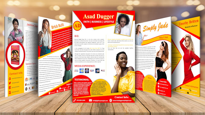 Design one sheet, media kit, epk with clickable links by Umermumtaz1 ...