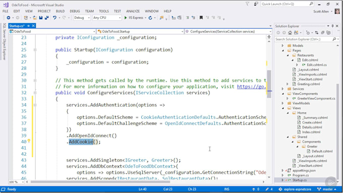 Create website and design in asp net core mvc webform by Samreen_kiran ...