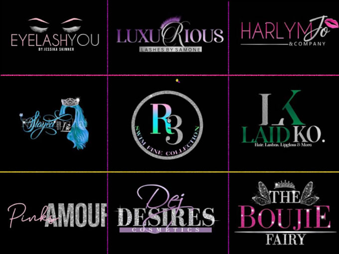 Design 4 hair extensions logo in 24 hours by Zoyaartist | Fiverr