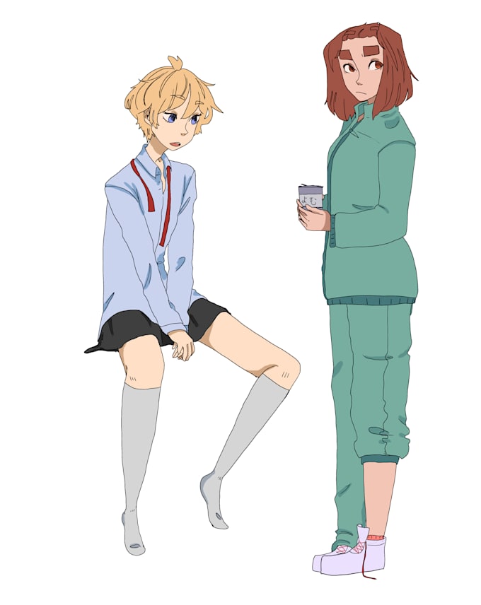 Draw Characters In My Style By Kyerablack Fiverr 