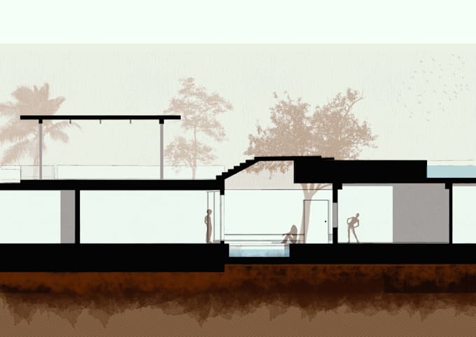 Do best architectural section render by Milindsolanki | Fiverr