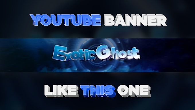 Design you the perfect youtube banner by Namtrab | Fiverr
