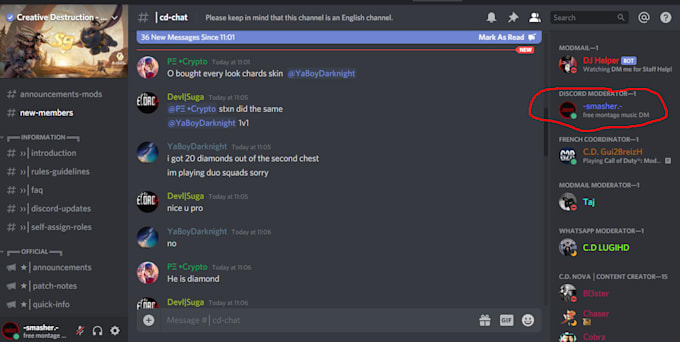 Professionally moderate and or admin your discord server by Smasher1213 ...