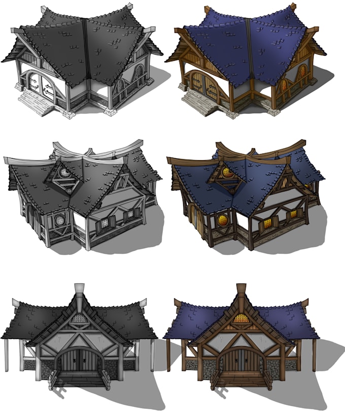 Create 2d textures or concept art for your game by Rutablue | Fiverr