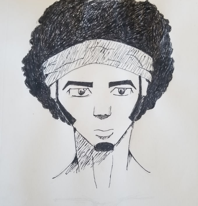 Make original or anime character ink work on canvas by Inksage | Fiverr