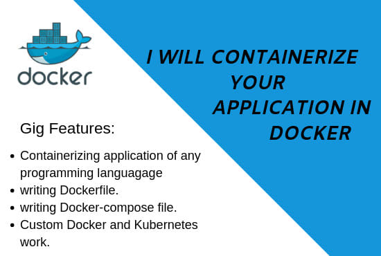 Create docker image of your app and set up docker scripts by ...