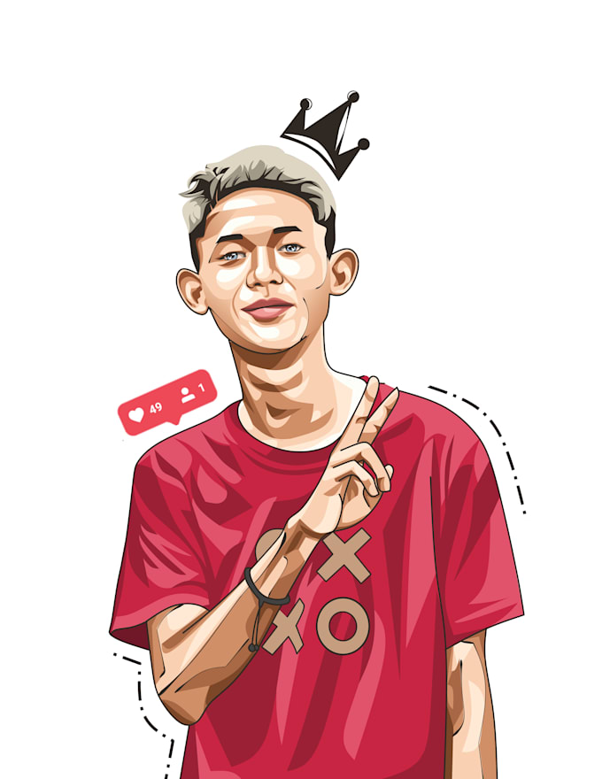 Create vector your face by Luki_kibong | Fiverr