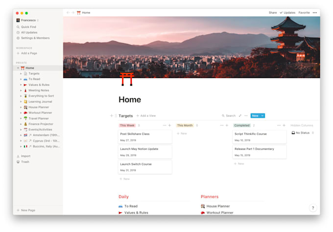 Create a custom notion template for you by Yaronext | Fiverr