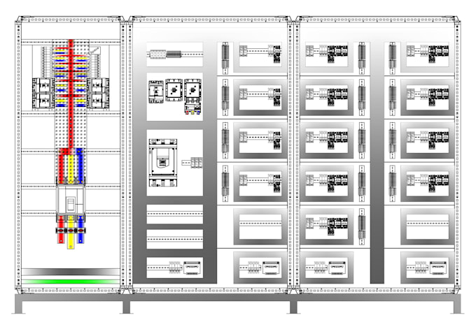 Draw any electrical panel board design and sld with autocad, by ...