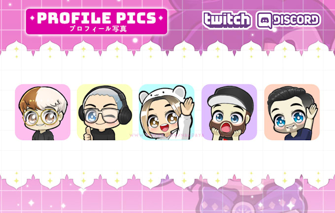 Create chibi anime avatar profile picture for twitch and discord by ...