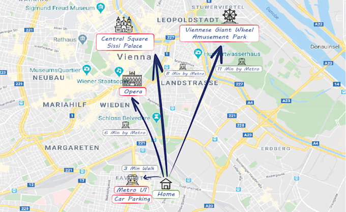 Design a visually appealing map to promote your business by Avialoni ...