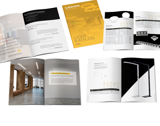 Create a professional digital catalog design or brochure by Madridny ...