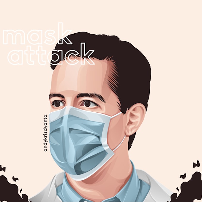 Vector art portait colored style by Andy998 | Fiverr