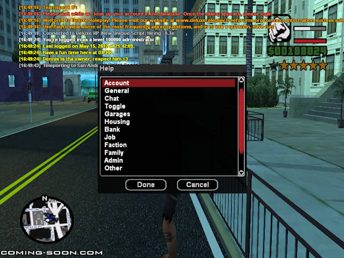 Create a full gta san andreas server by Magpi314 | Fiverr