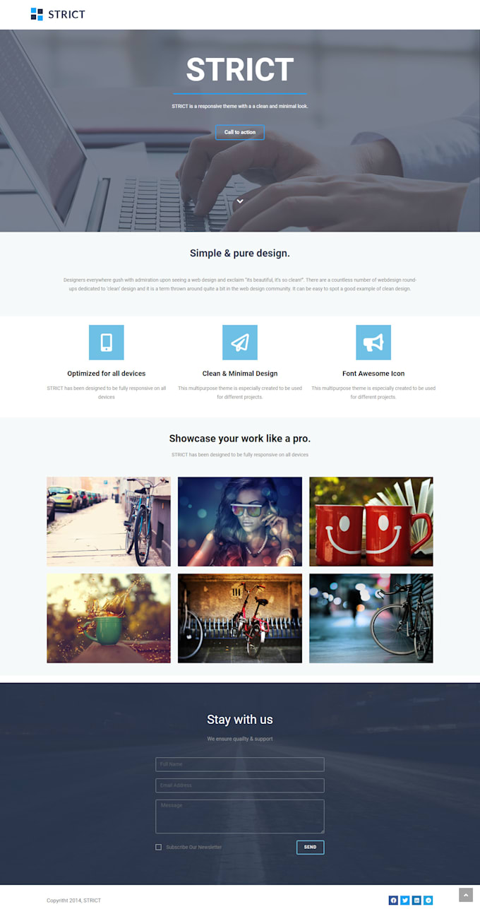 Convert Psd To Responsive Website Using Html Css Bootstrap By
