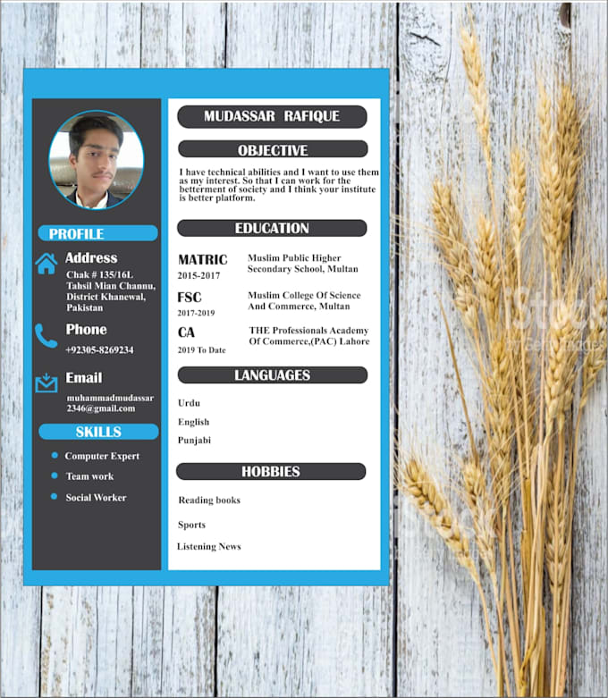 Rewrite, design a professional resume, cv , cover letter by ...