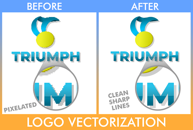 Turn your bitmap logo into the vector graphic by Designanimal | Fiverr