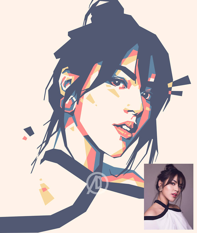 Turn your boring profile to simple wpap art by Ad_artvexel | Fiverr