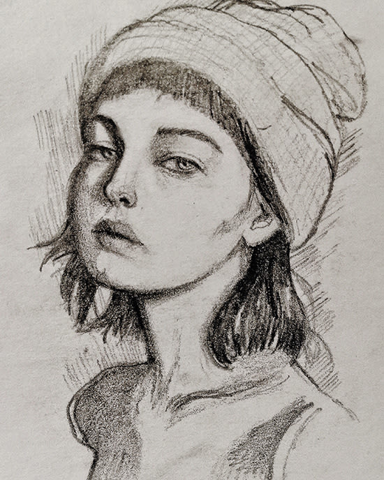 Draw a semi realistic portrait by Meligz | Fiverr