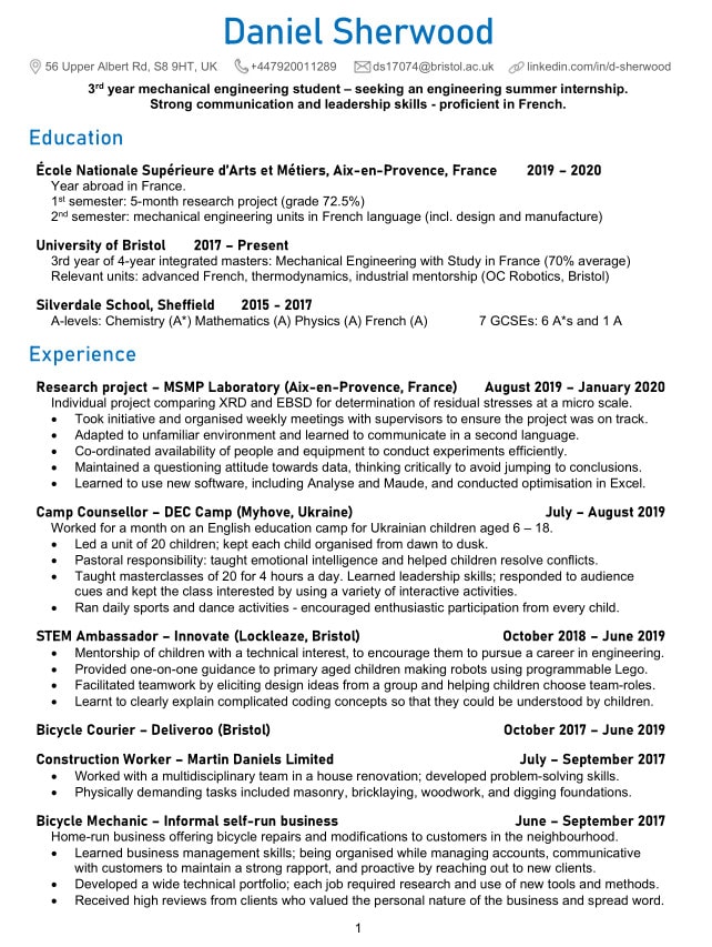 Translate your french cv to english and vice versa by Dansherwood808 ...