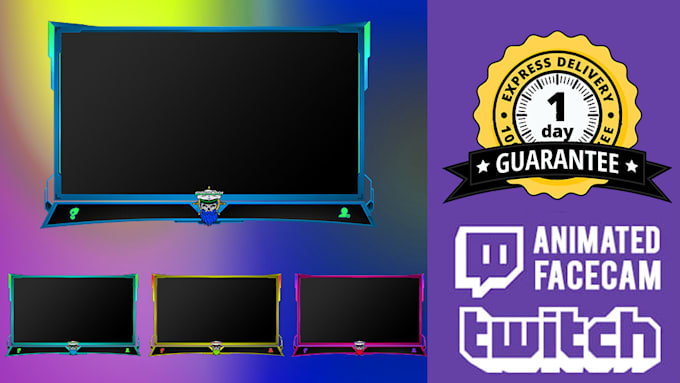 Create facecam for streamer twitch facecam overlay by Anittas | Fiverr