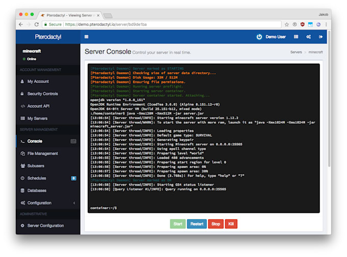 Install and fully configure pterodactyl panel by Koenvdvelde | Fiverr
