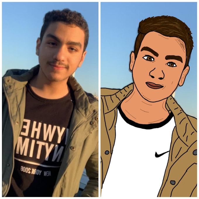 Change your normal photo into cartoon by Hassonoxo | Fiverr