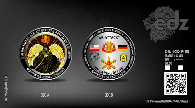 Design command, challenge and personal coin by Donsyamz | Fiverr